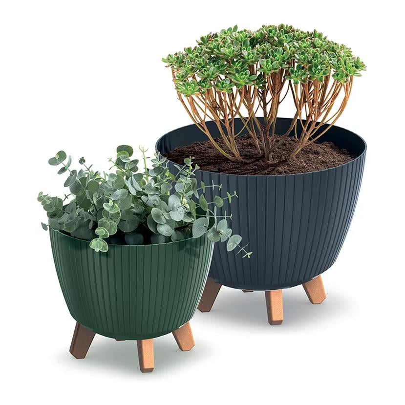 Prosperplast Blumentopf Lamia - Hellgrau